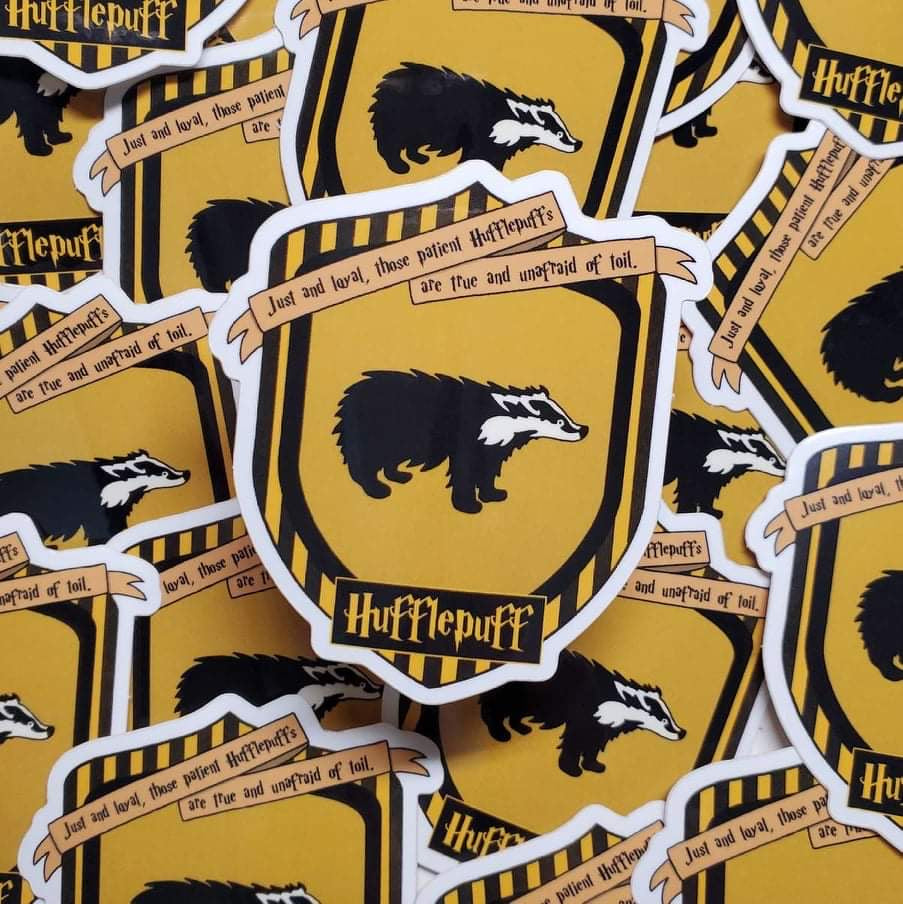 Hufflepuff House Crest Sticker – Magic Maker B